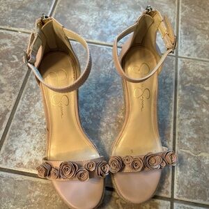 Jessica Simpson | Shoes | Jessica Simpson Jeffina Blush Wedges | Poshmark